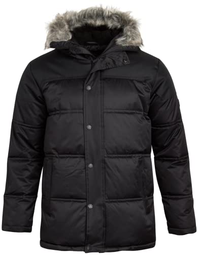 Perry Ellis Men’s Winter Jacket – Heavyweight Quilted Puffer Parka Coat ...