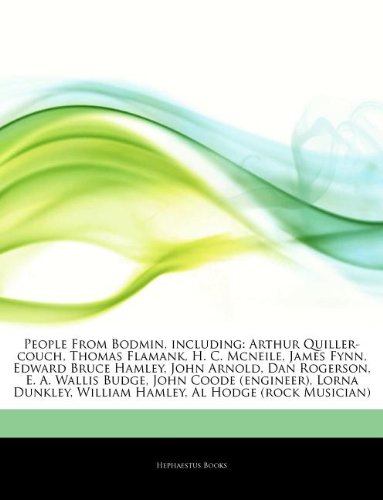 Amazon | Articles on People from Bodmin, Including: Arthur Quiller ...
