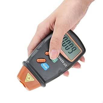 Digital Tachometer,Mini RPM Tester Meter,DT-2234C Non Contact Digital ...