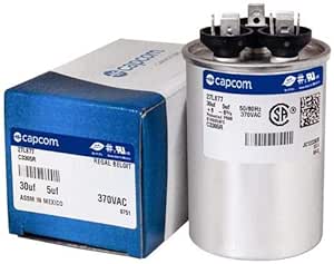 Amazon.com: GE Genteq Replacement for Capacitor 30/5 uf 370 volt 97F9833, 370V, 30/5 MFD, Dual ...