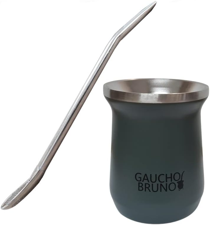 Gaucho Bruno - Stainless Steel Thermal Mate for Drinking Yerba Mate and ...