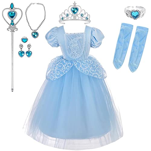 Lito Angels Princess Cinderella Fancy Dress Up Costumes Party Blue Ball ...