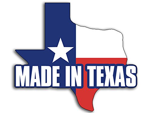 Amazon.com - Texas Shaped Made in Texas Sticker (Love tx Texan Born Native)