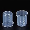 Amazon.com: 6pcs 3.4oz/100ml Plastic Measuring Cups Plastic Graduated ...