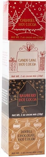 Amazon.com : Cocoa Tower 4 Pack Christmas Cocoa Collection Gift Set ...