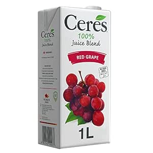 Ceres Red Grape Fruit Juice No Sugar Added, 33.81 Fl Oz 1000 Ml ...