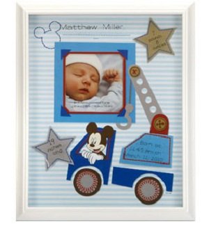 Buy Disney Mickey Mouse Birth Announcement Frame Online at Low Prices ...