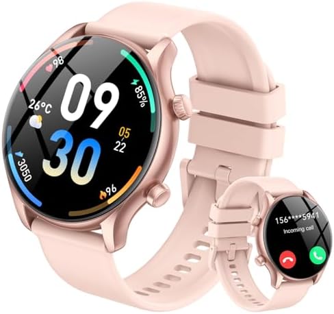 Women's Round Smartwatch with Phone Function/AI Assistant, 1.39 Inch ...