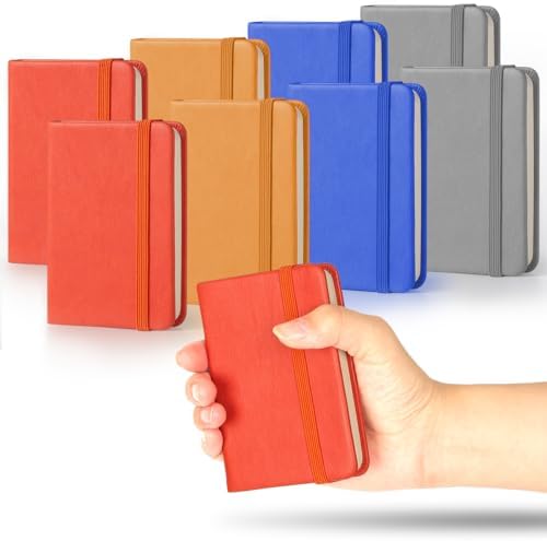 Amazon.com : 8-Pack Pocket Notebook，4.3" x 3.2"Small Notebook，Hardcover ...