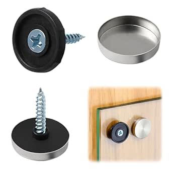 SANTUO 20pcs Stainless Steel Mirror Screws Cap Decorative Cover Chrome ...