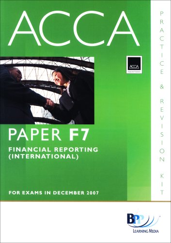 ACCA (New Syllabus) - F7 Financial Reporting (International): Practice ...