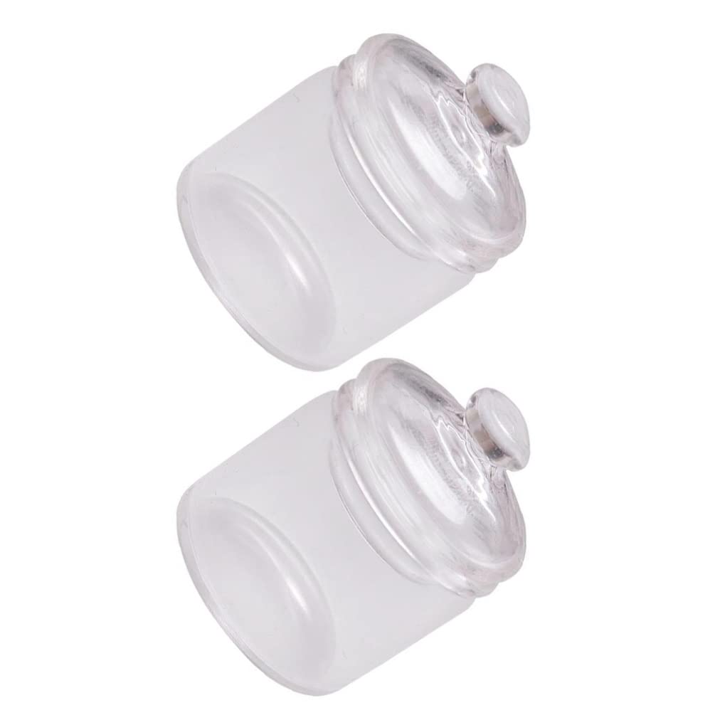 Amazon.com: EXCEART 2 Pcs Mini Glass Jars Miniature Glass Storage Jar ...