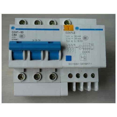DZ47LE-63/3P+N 20A Mini Earth Leakage Circuit Breaker 3P+N - Want It All