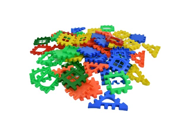 Buy TINI Learning Plastic House Building Blocks with Attractive Windows ...