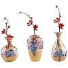 Amazon.com: Ceramic Flower Vases Set of 3, Special Design Style of ...