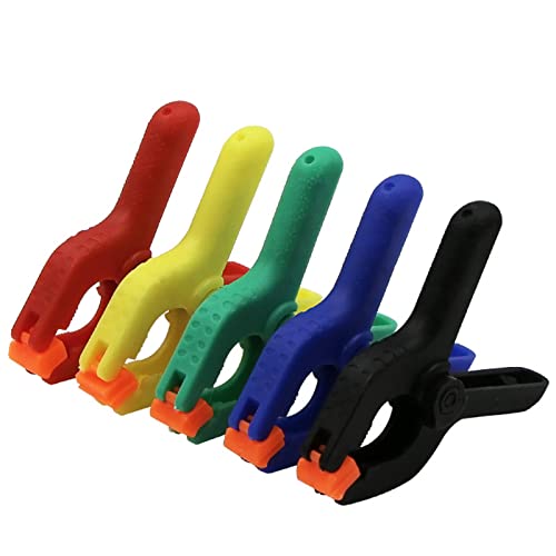 5 Pcs Plastic Nylon Spring Clamps 2 Inch Heavy Duty Spring Clips Five ...