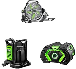 Amazon.com: EGO 18inch Misting Fan Bare Tool + 5.0 Ah Battery with Fuel ...