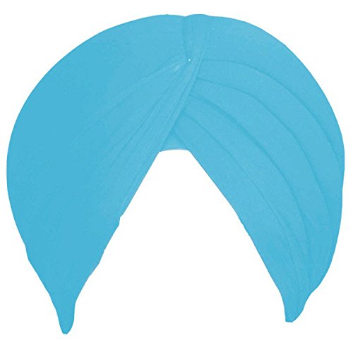 Sikh Turban/Pagdi Sky Blue 5.5m (Stitched Pagg) : Amazon.in: Clothing ...