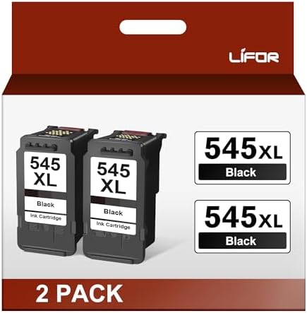 545XL Ink Cartridge Black, PG-545 PG 545 XL PG545 Replacement for Canon ...