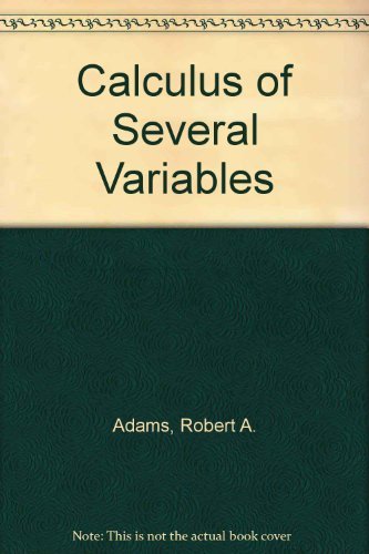 Buy Calculus of Several Variables Book Online at Low Prices in India ...