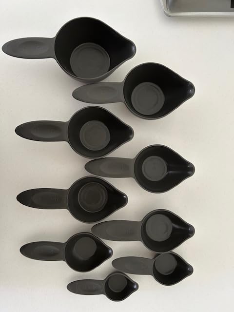 Amazon.com: POURfect Measuring Cup Set 9pc - Imperial Grey: Home & Kitchen