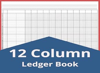 Amazon.com: 12 Column Ledger Book : 8.25 x 6" Accounting Ledger Book ...
