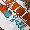 Amazon.com: Fall Pumpkin Decor - Charming Door Sign & Wall Hanger for ...