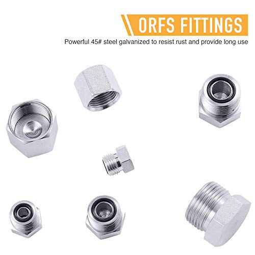 Snapklik.com : ZELCAN 64 Piece ORFS Cap & Plug Kit Hose Tube And Pipe ...