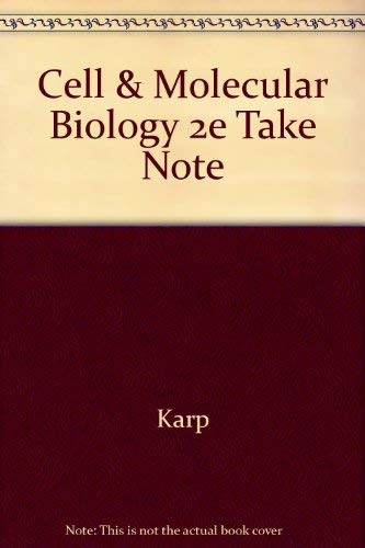 Cell & Molecular Biology 2e Take Note : Buy Online at Best Price in KSA ...