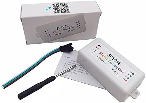 Amazon.com: Vrabocry Wireless Bluetooth Magic Dream Color LED Light Controller iOS Android DC5V ...