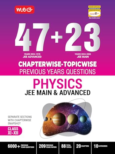 MTG 47 + 23 Years JEE Main (2024-2002) and JEE Advanced (2024-1978 ...