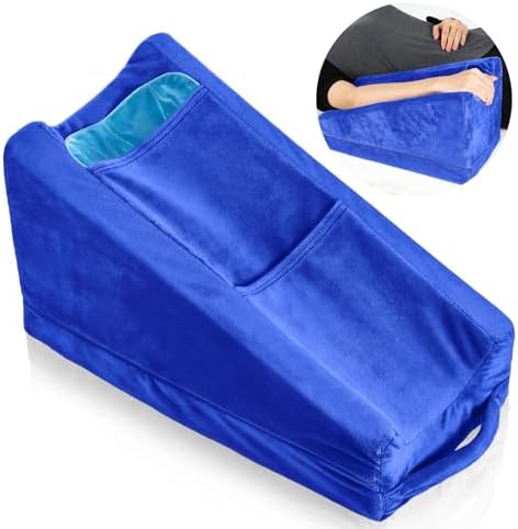 Amazon.com: Buryeah Arm Elevation Pillow with 2 Pockets, Soft Ergonomic ...