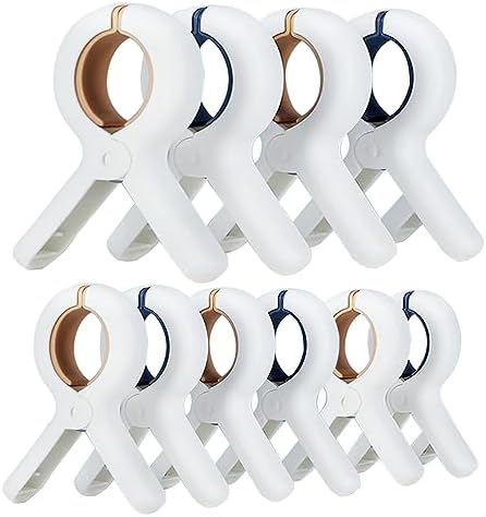 Amazon.com: NICAVKIT 10 Pack Large Size Beach Towel Clips,Cloth Pins ...