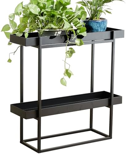 Amazon.com : Santa Fe Iron Rectangular Plant Stand (Matte Brown) (30"H ...