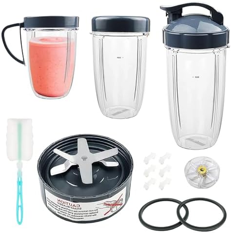 JDFNVFK 14 Piezas Repuesto Nutribullet con Acero Inoxidable Aspas ...