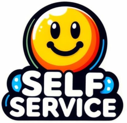 ORDERSHOCK Self-Service Sign Board - Ideal For Restaurants And Cafés, 8 ...