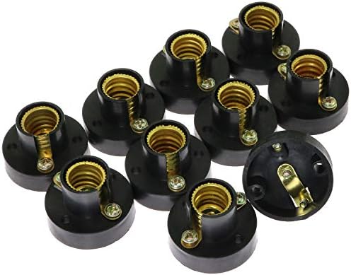 RuiLing 10-Pack E12 Mini Bulb Holder Plastic Light Beads Lamp Bases ...