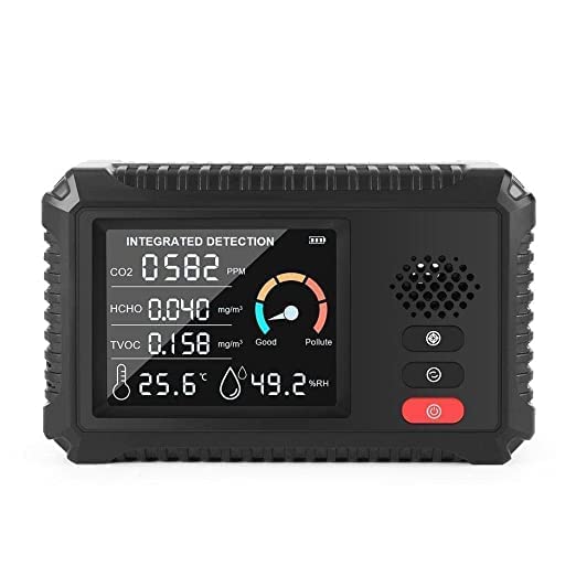 EUROLAB Air Quality Monitor Air Pollution Meter Formaldehyde Detector 5 ...
