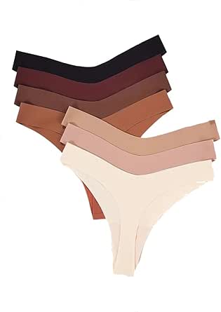 Calzones para Mujer, 7 Piezas, sin Costuras en Forma de Bikini, Tanga ...
