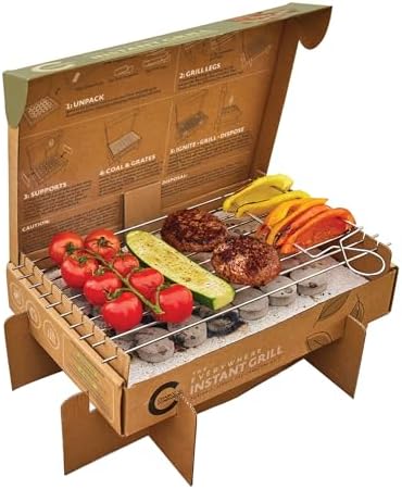 Amazon.com : Charcoal Companion Everywhere Instant Grill | Portable ...
