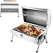 SunJas Barbecue portatile 2 in 1 in acciaio inox Mini barbecue da ...