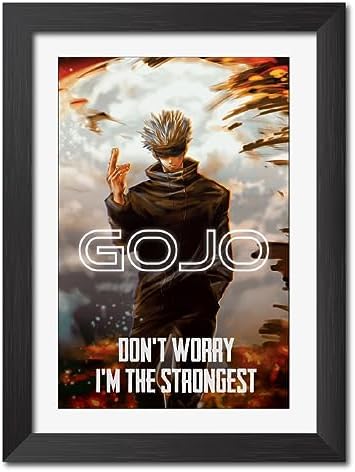 TenorArts Saturo Gojo Quotes Poster Jujutsu Kaisen Anime Laminated ...