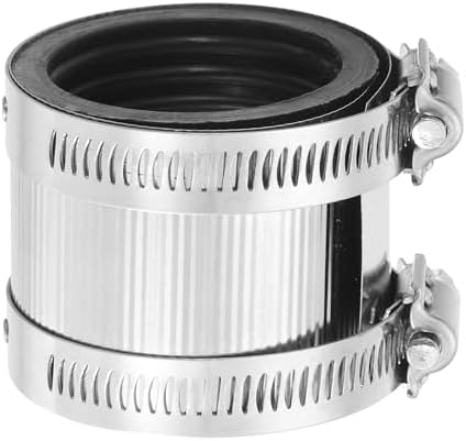 uxcell Flexible Pipe Coupling, 53-61mm Pipe Connector with Stainless ...