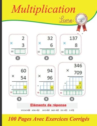 Maîtriser la multiplication - les multiplications posées à un chiffre ...