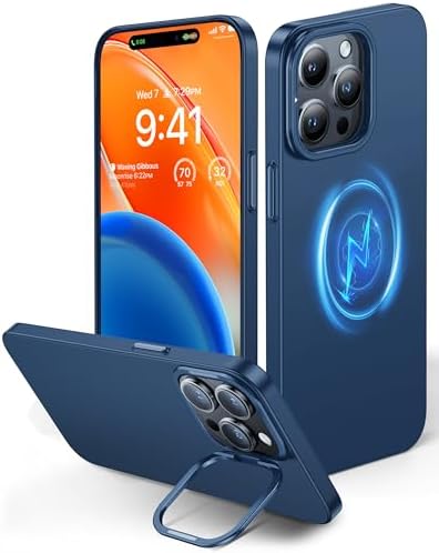 Amazon.com: TORRAS Slim Fit Magnetic Stand for iPhone 15 Pro Case [Fit ...