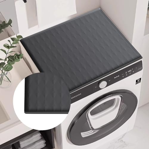 CATECASE Washer and Dryer Top Protector Mat, 23.6" x 19.7" Silicone ...