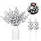 Amazon.com: 14 Pack 7.8 Inch Christmas Sliver Berry Stems for Christmas ...