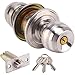 DHOUTDOORS Door Knob with Key Stainless Steel Handle Door Lock Set ...