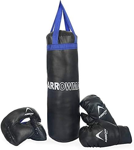 SKMT NEVER LOSE UNTIL YOU WIN - Kids Boxing kit Yellow (Filled Punching ...