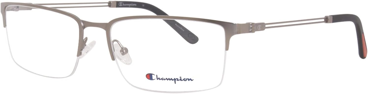 Amazon.com: Champion Pushx C02 Eyeglasses Men's Matte Gunmetal Semi Rim ...